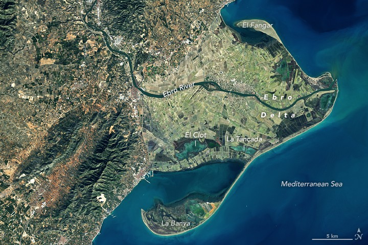 The Sculpting of Ebro Delta - NASA Science