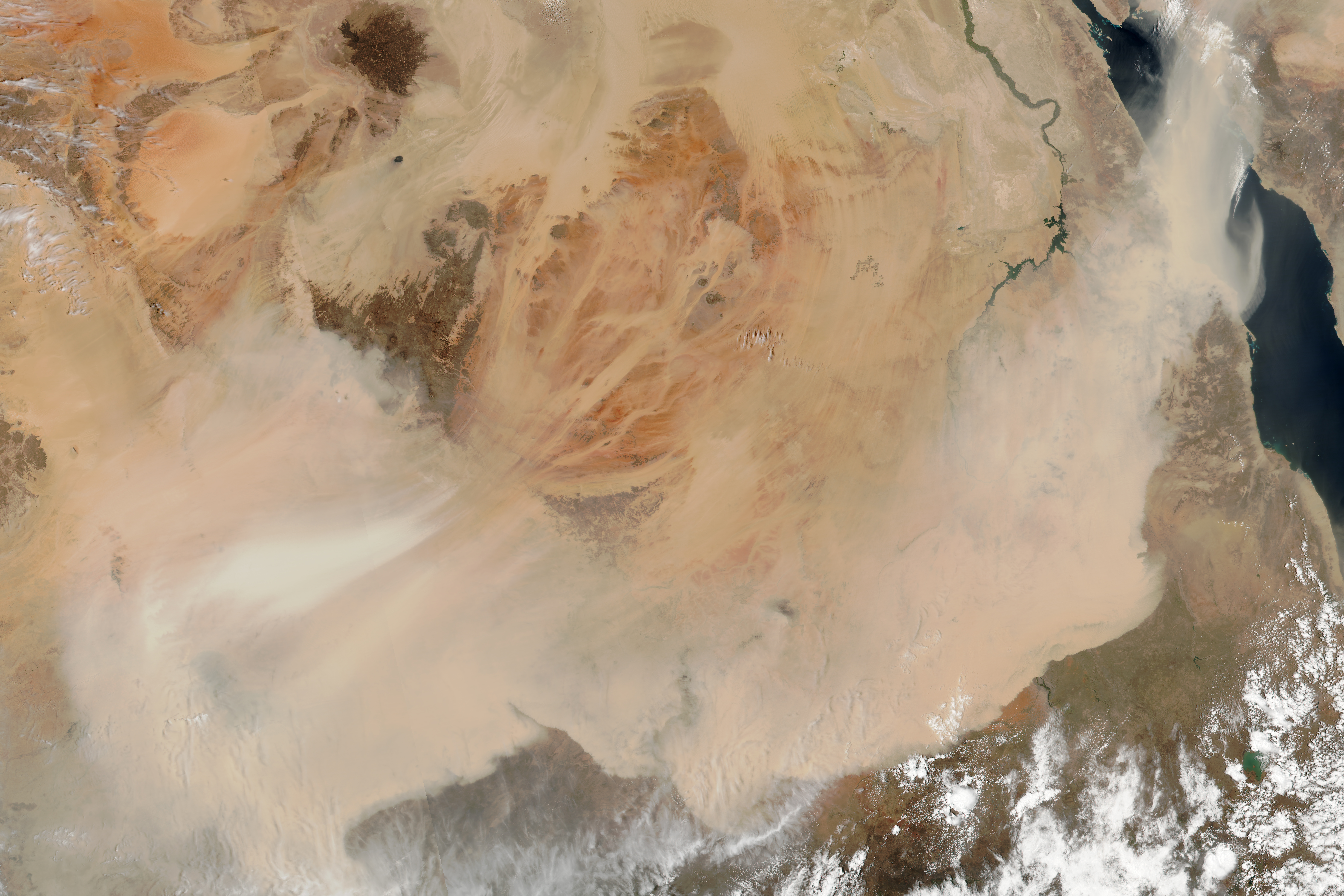 Vast Dust Storms in the Sahara - NASA Science