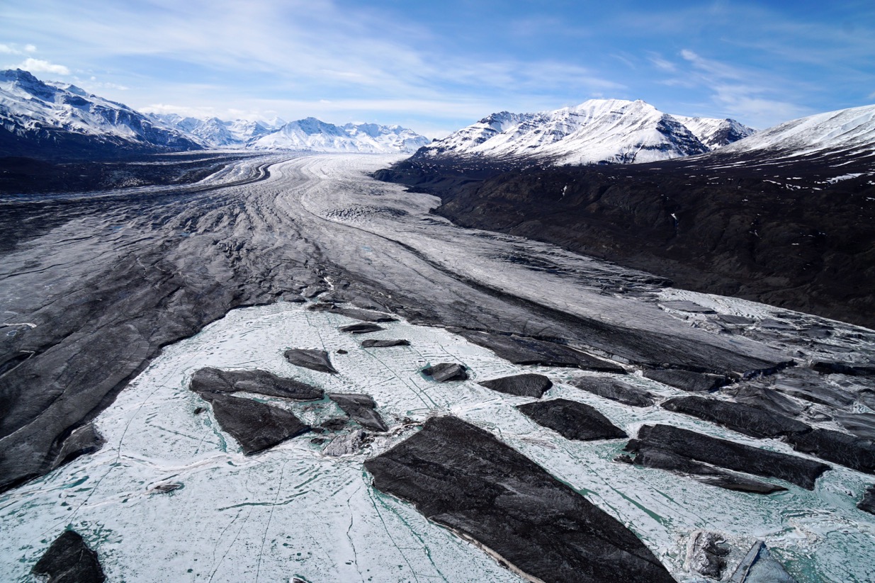 Dirty, Crevassed Glaciers in Alaska - NASA Science