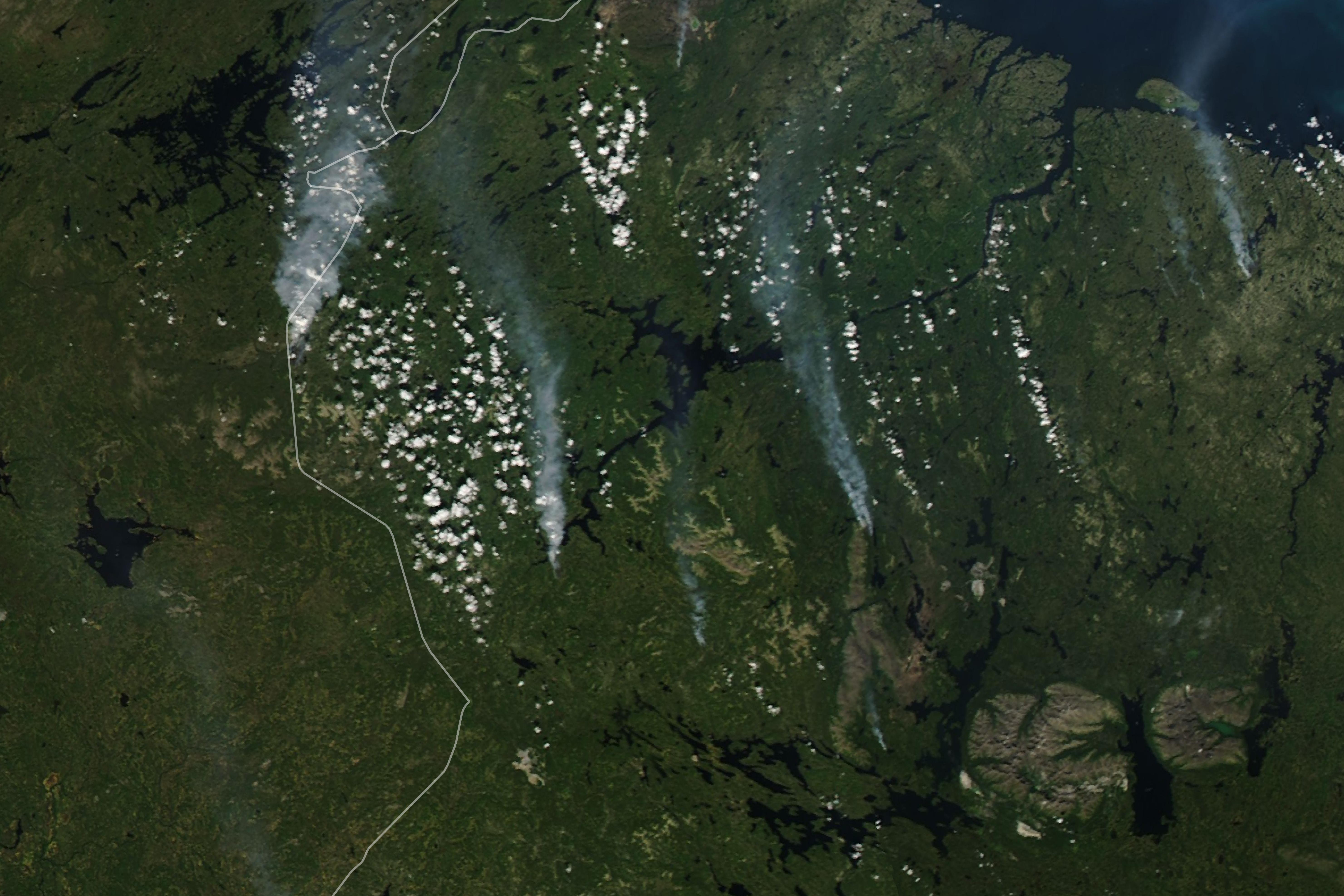 Scarcely Seen Scandinavian Fires - NASA Science