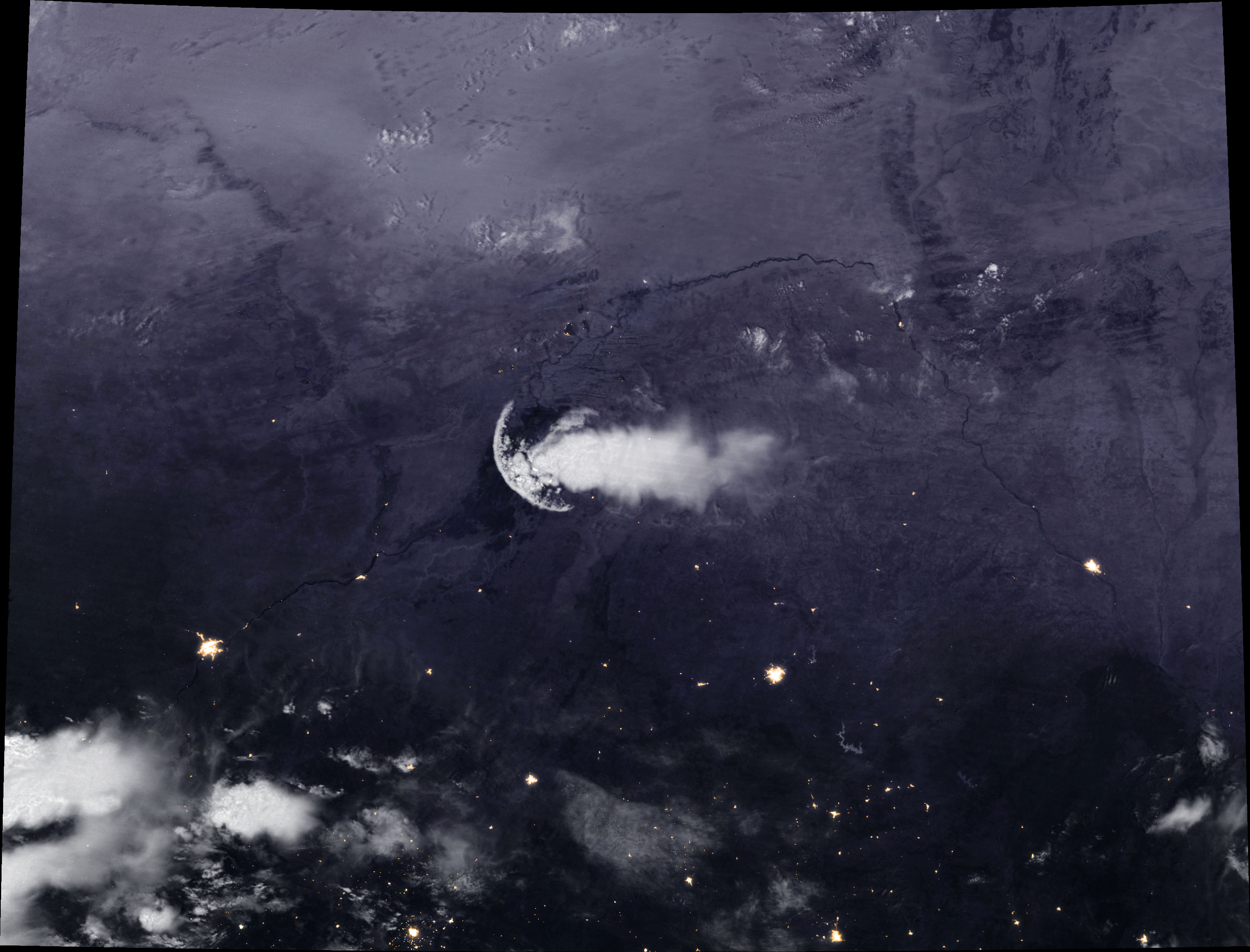 An Outflow Boundary—Not a Jellyfish—Over Africa - NASA Science