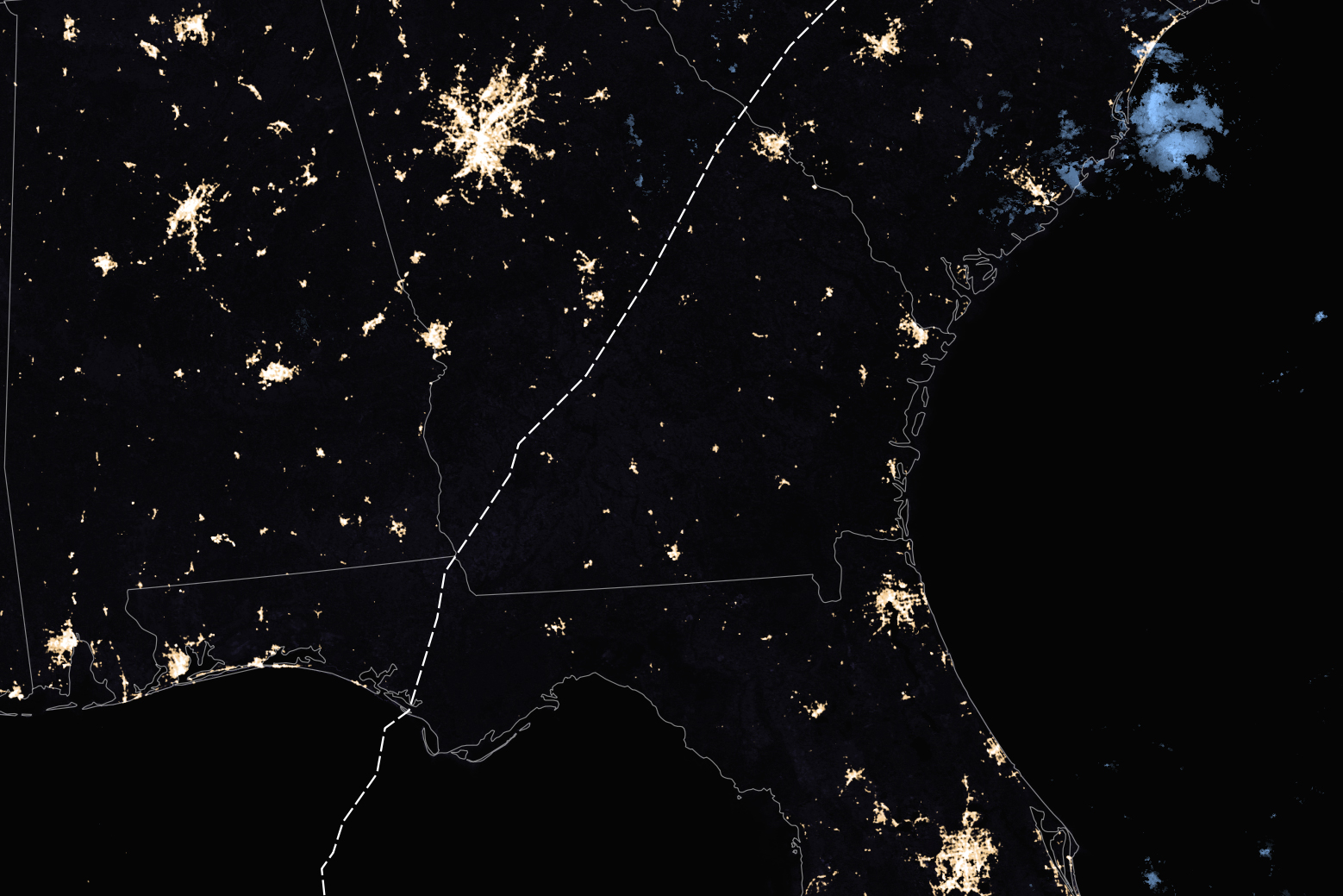 Lights Out in Michael’s Wake - NASA Science