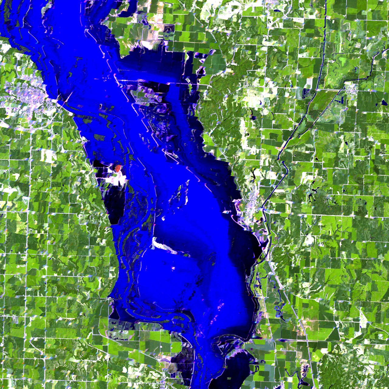 Flood in Hamburg, Iowa - NASA Science