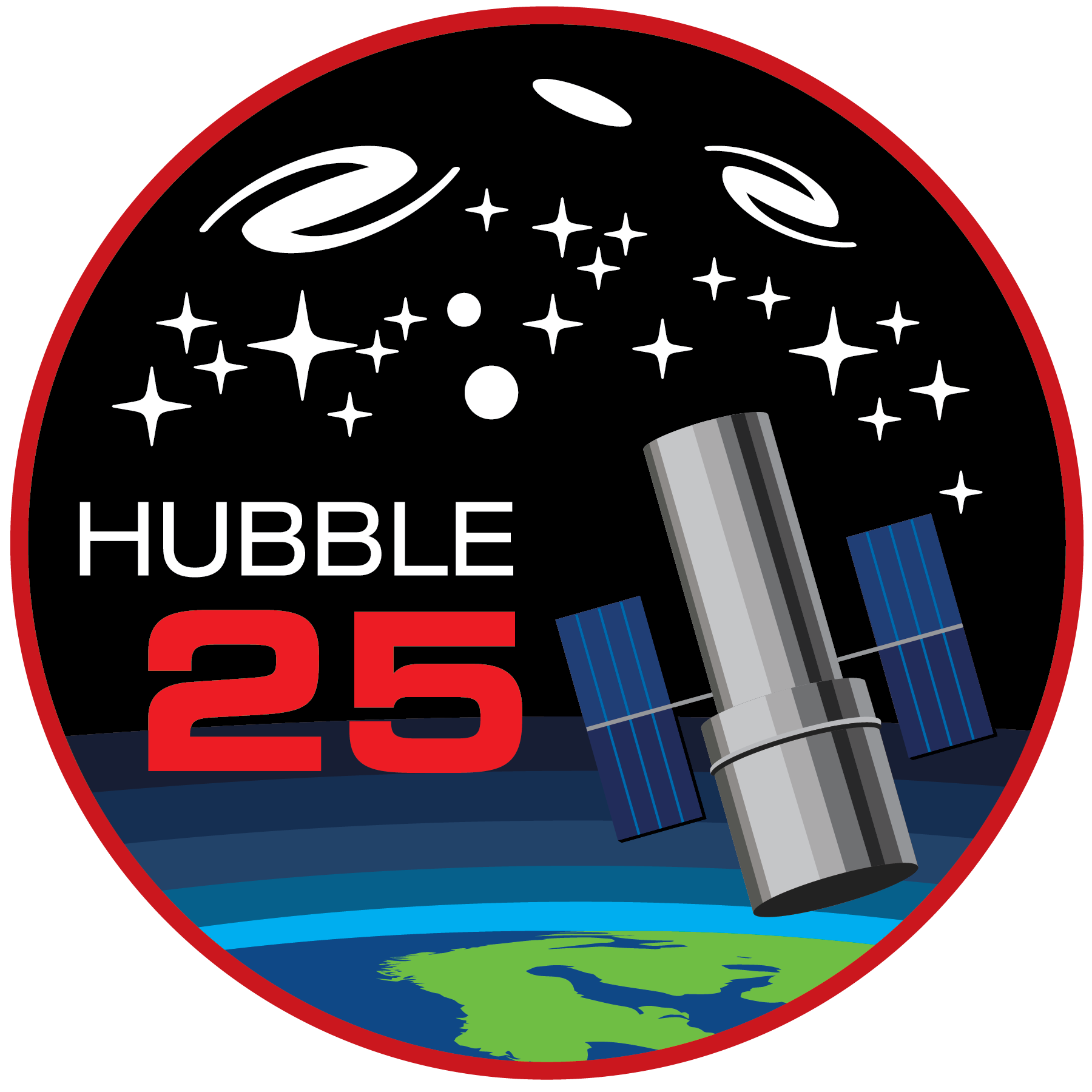 Hubble 25th Anniversary Logo Patch - NASA Science