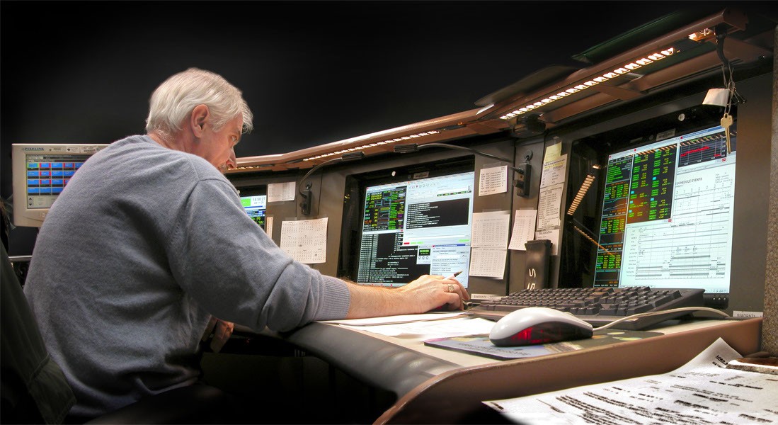 Working at the Hubble Control Center, Space Telescope Science Institute ...