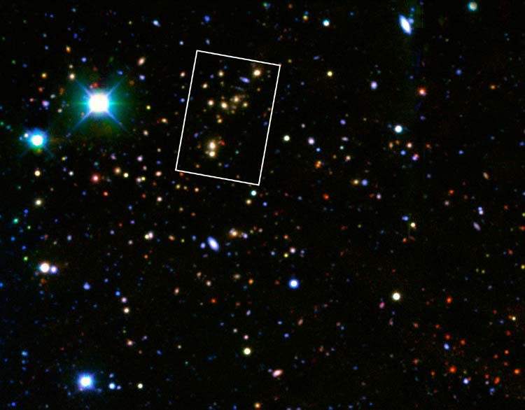 The Lynx Cluster (Ground-Based View, Kitt Peak): Location of Detail in ...
