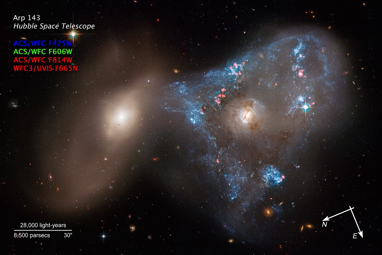 Arp 143 Compass Image - NASA Science