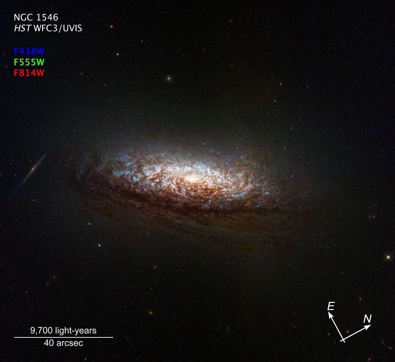 NGC 1546 Compass Image - NASA Science