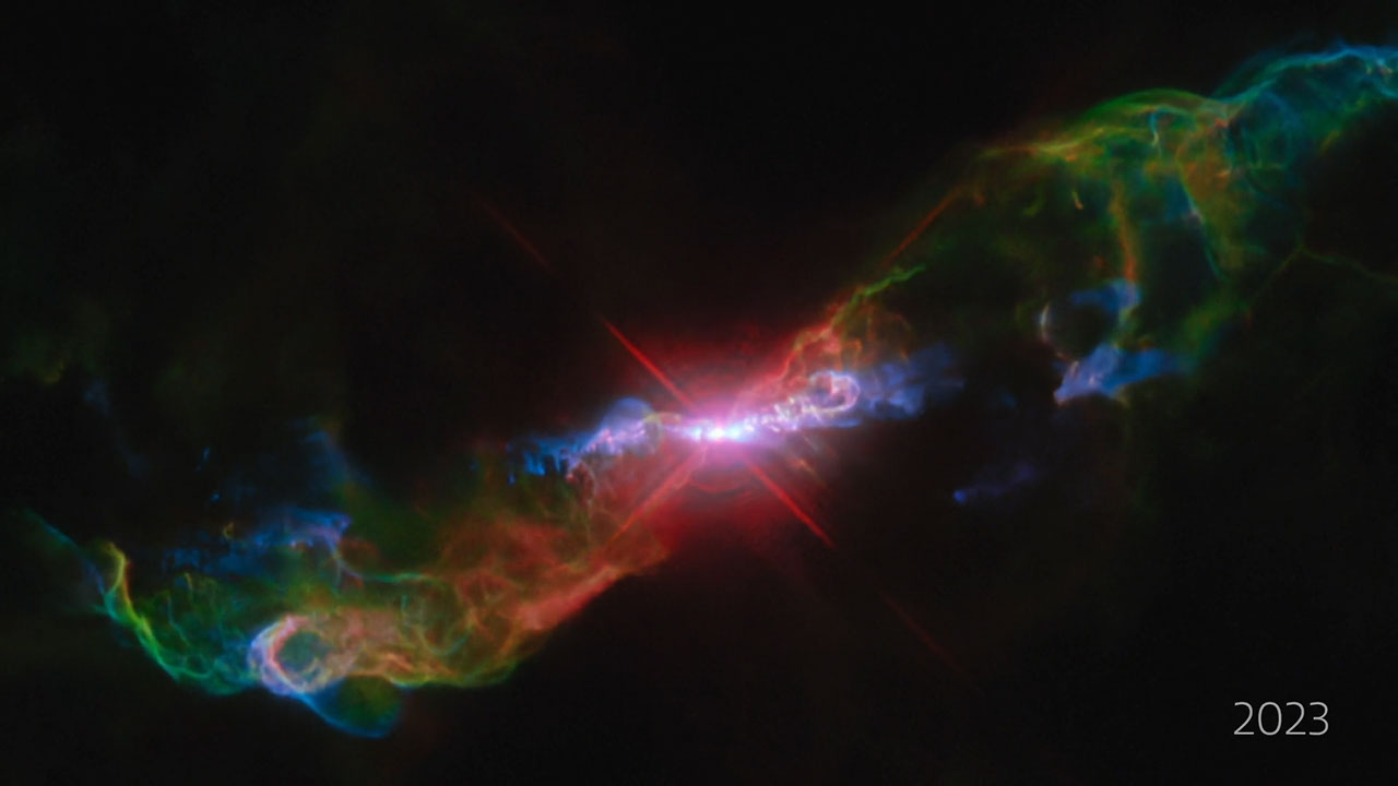 Evolution of R Aquarii from 2014-2023 (Timelapse) - NASA Science