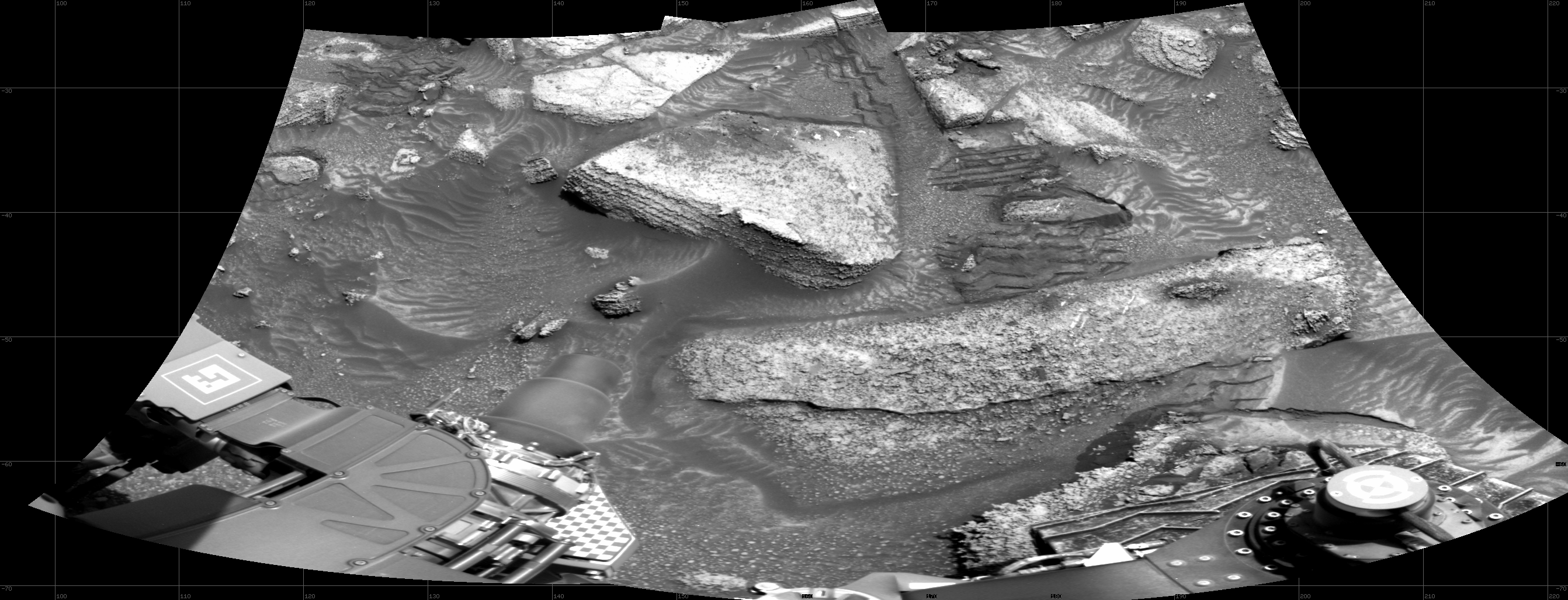 Sol 4343: Right Navigation Camera, Cylindrical Projection - NASA Science