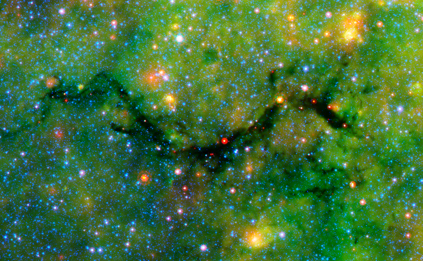 Snake in Galactic Plane (Spitzer) - NASA Science
