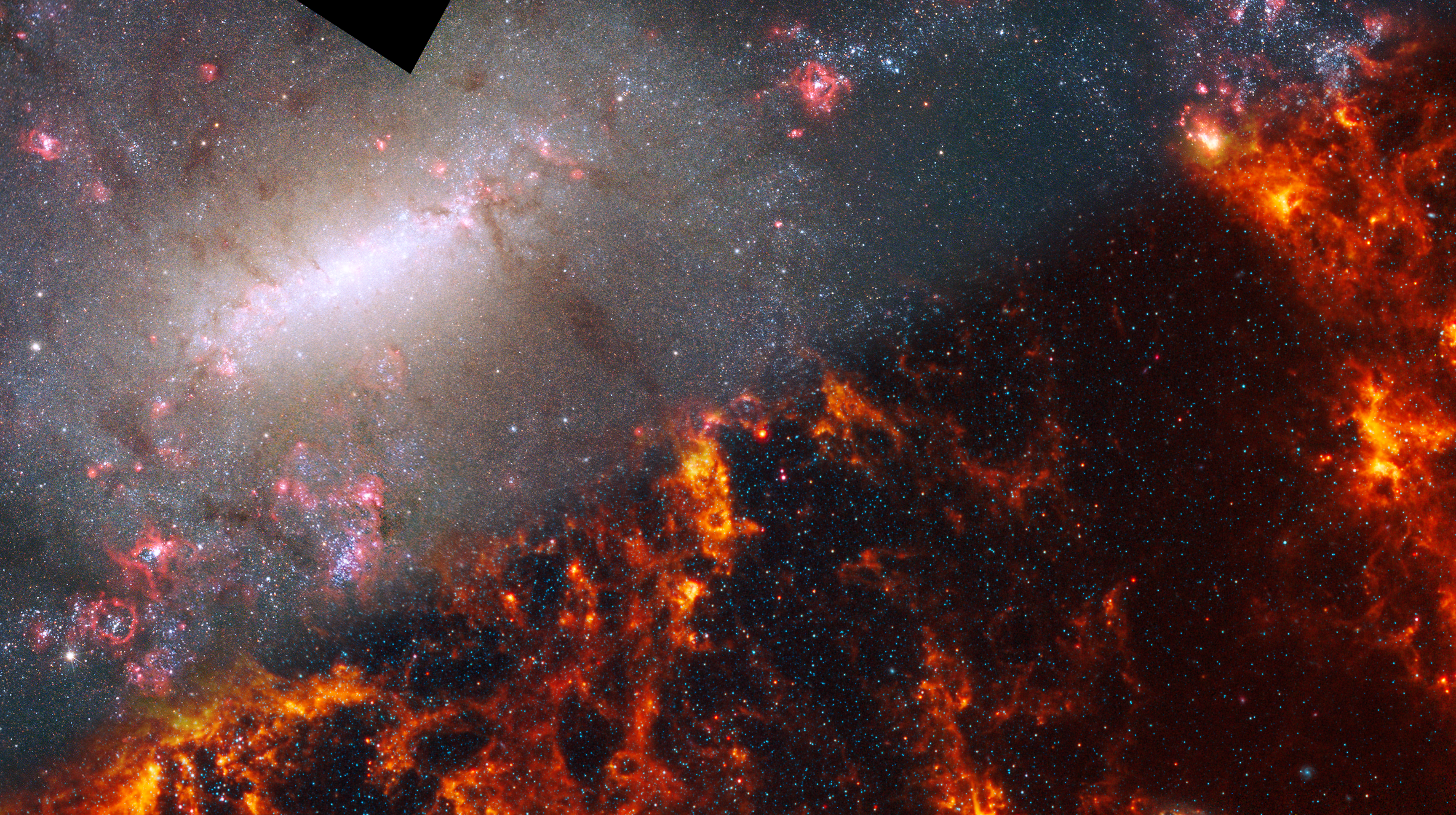 Webb and Hubble's Views of Spiral Galaxy NGC 5068 - NASA Science