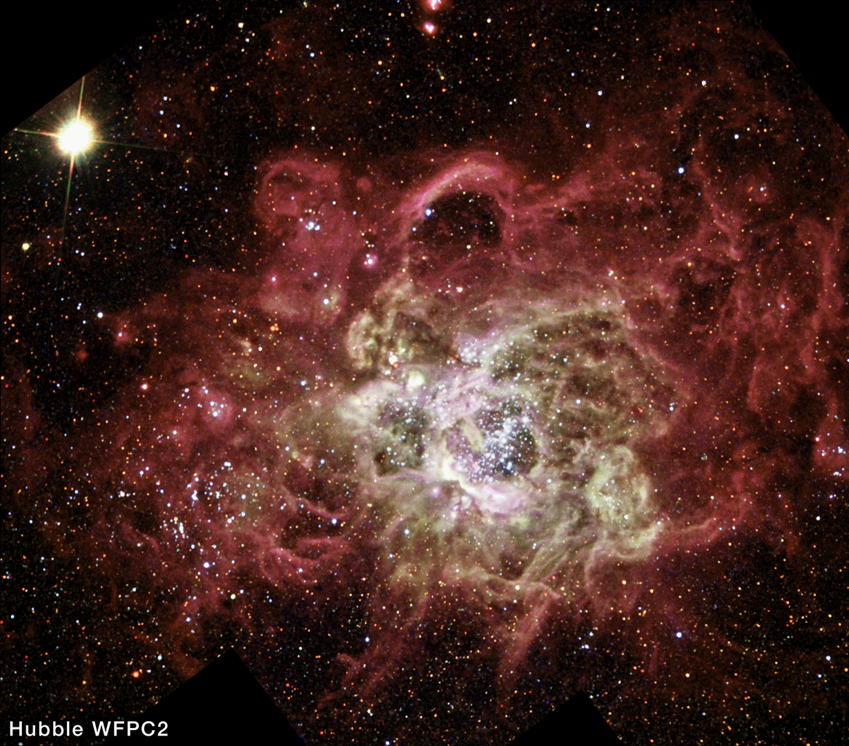 NGC 604 Hubble to Webb Fade - NASA Science