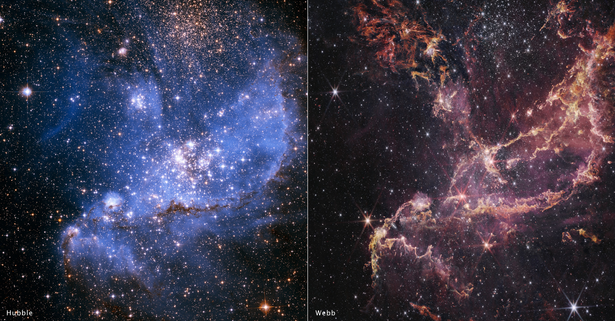 NGC 346: Hubble and Webb Observations - NASA Science