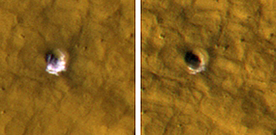Underground Ice on Mars Exposed by Impact Cratering - NASA Science