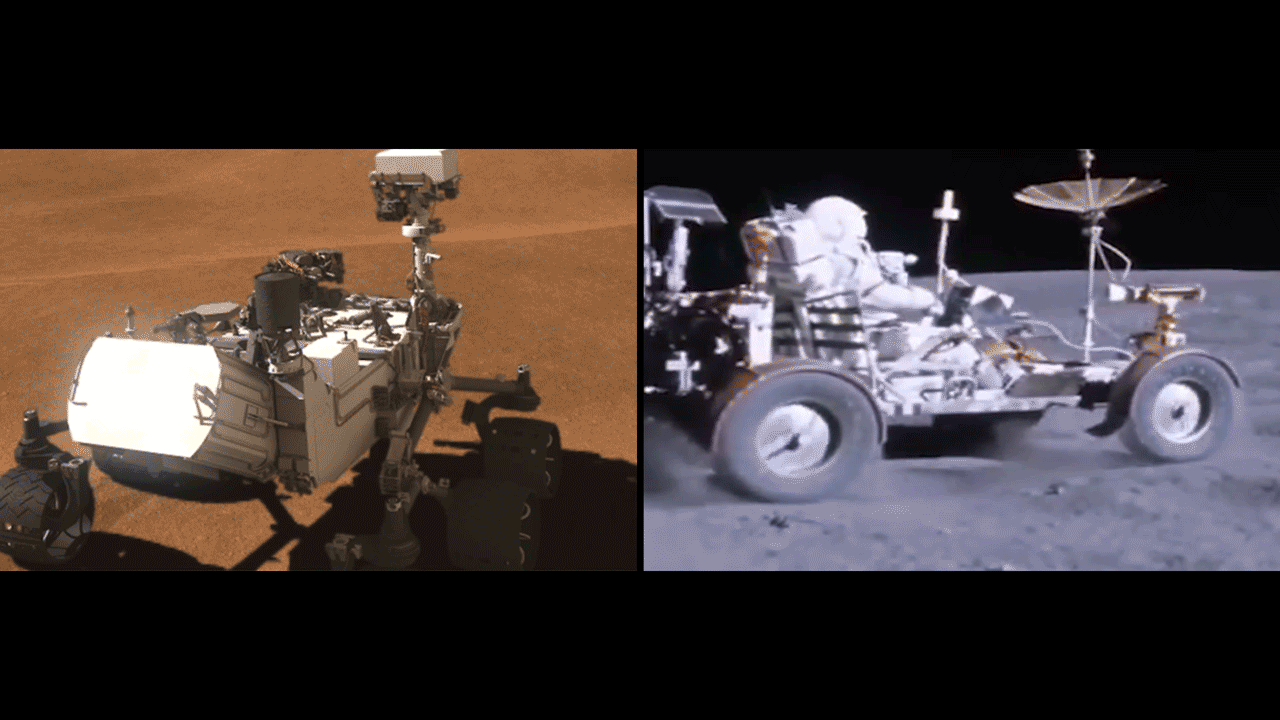 Moon Rover On Mars