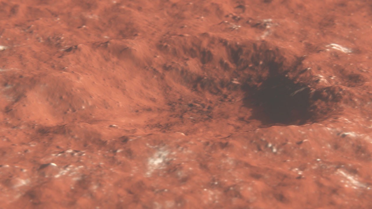Flyover of Mars Impact Using HiRISE Data (Animation) - NASA Science