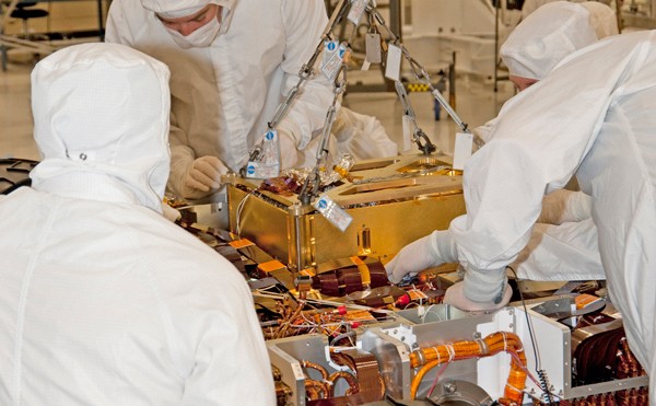 Lowering SAM Instrument into Curiosity Mars Rover - NASA Science