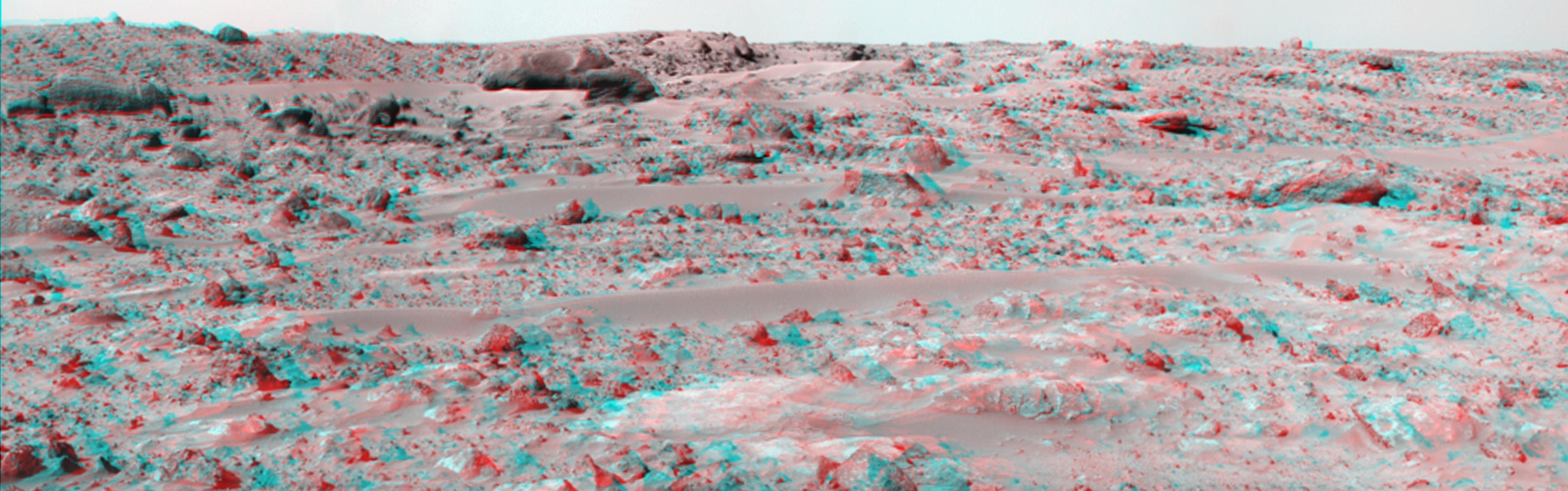 Northeast View from Pathfinder Lander - Anaglyph - NASA Science