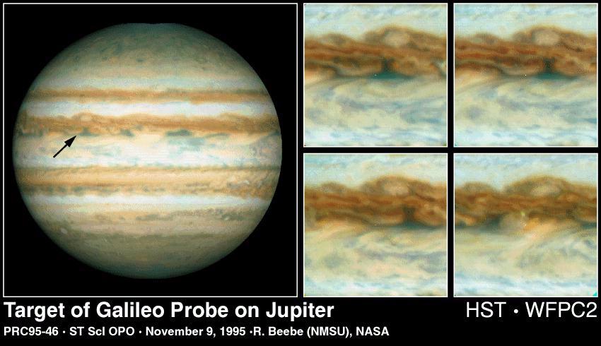 Hubble Views the Galileo Probe Entry Site on Jupiter - NASA Science