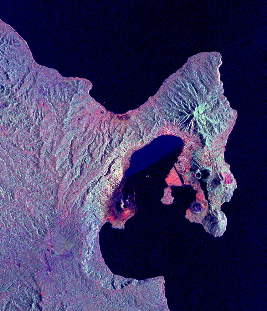 Space Radar Image of Rabaul Volcano, New Guinea - NASA Science