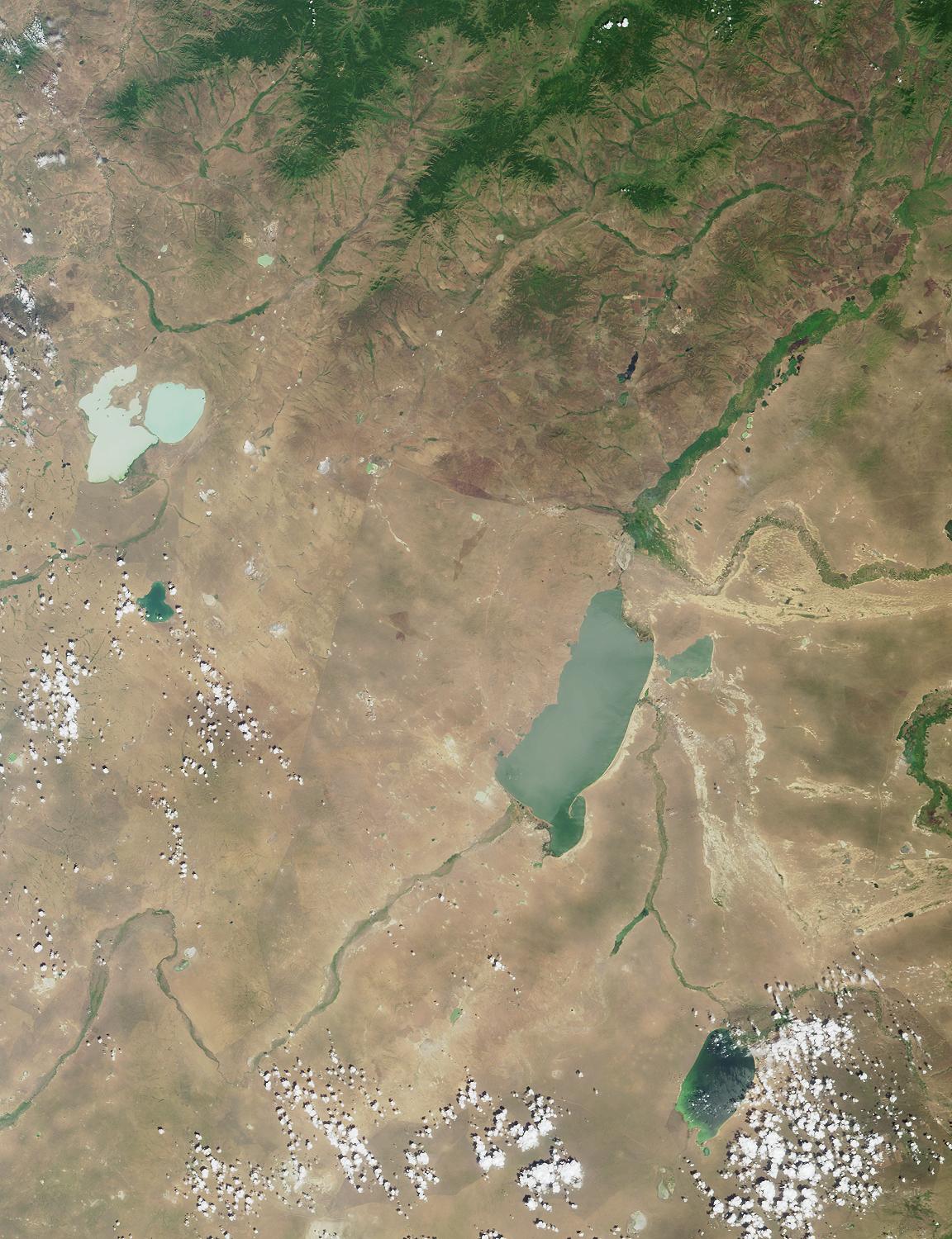 Where on Earth...? MISR Mystery Image Quiz #7:Torey Lakes, Central Asia ...