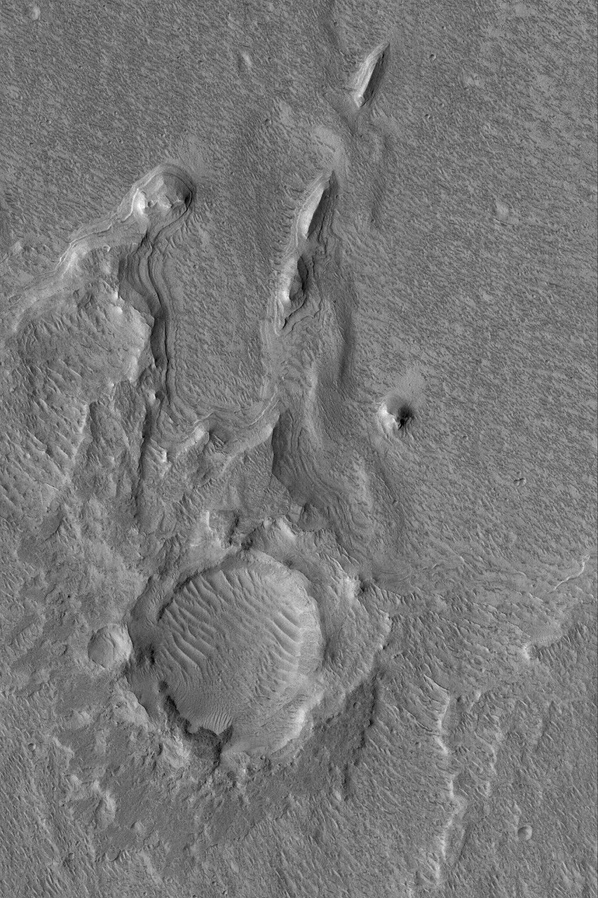 Hypanis Layered Outcrop - NASA Science