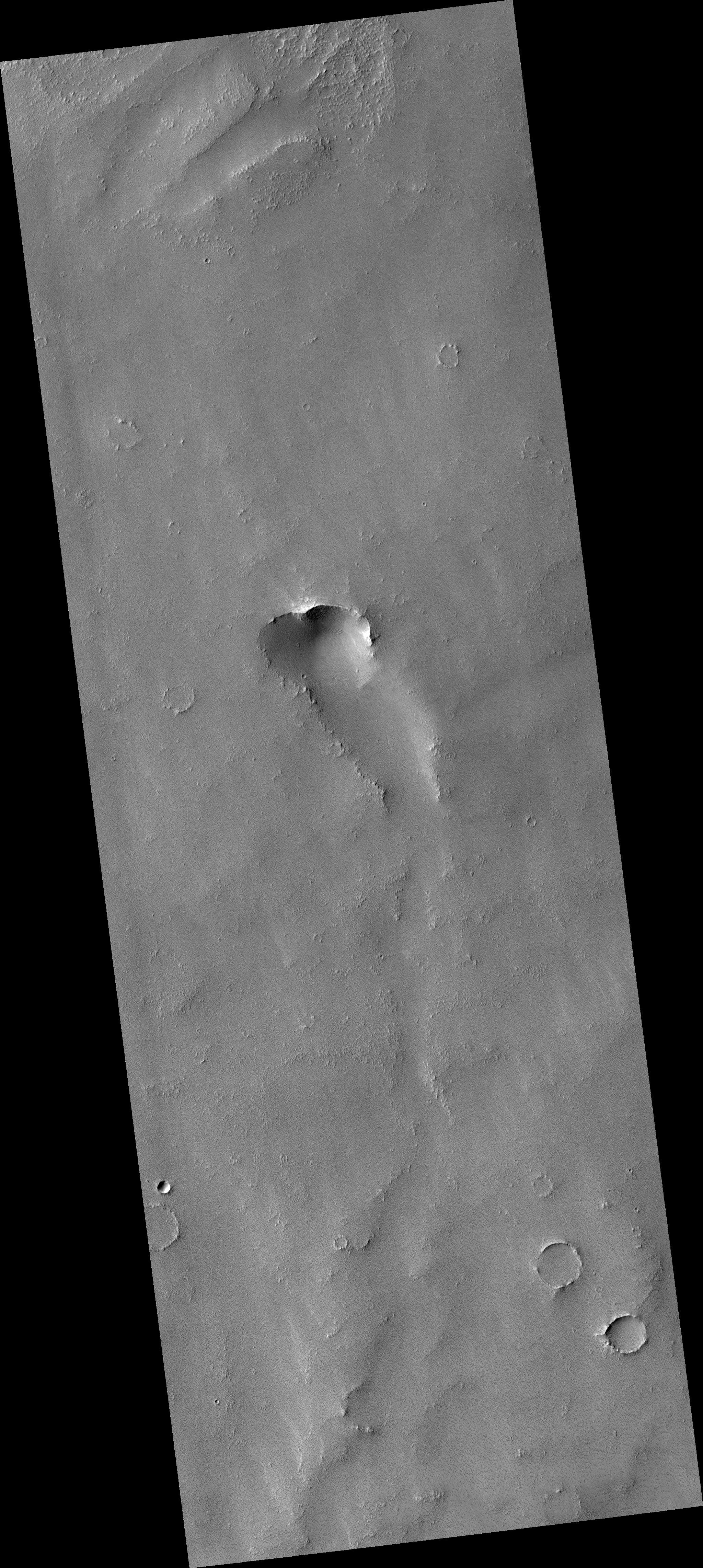 Dusty Volcanic Vent in Syria Planum - NASA Science