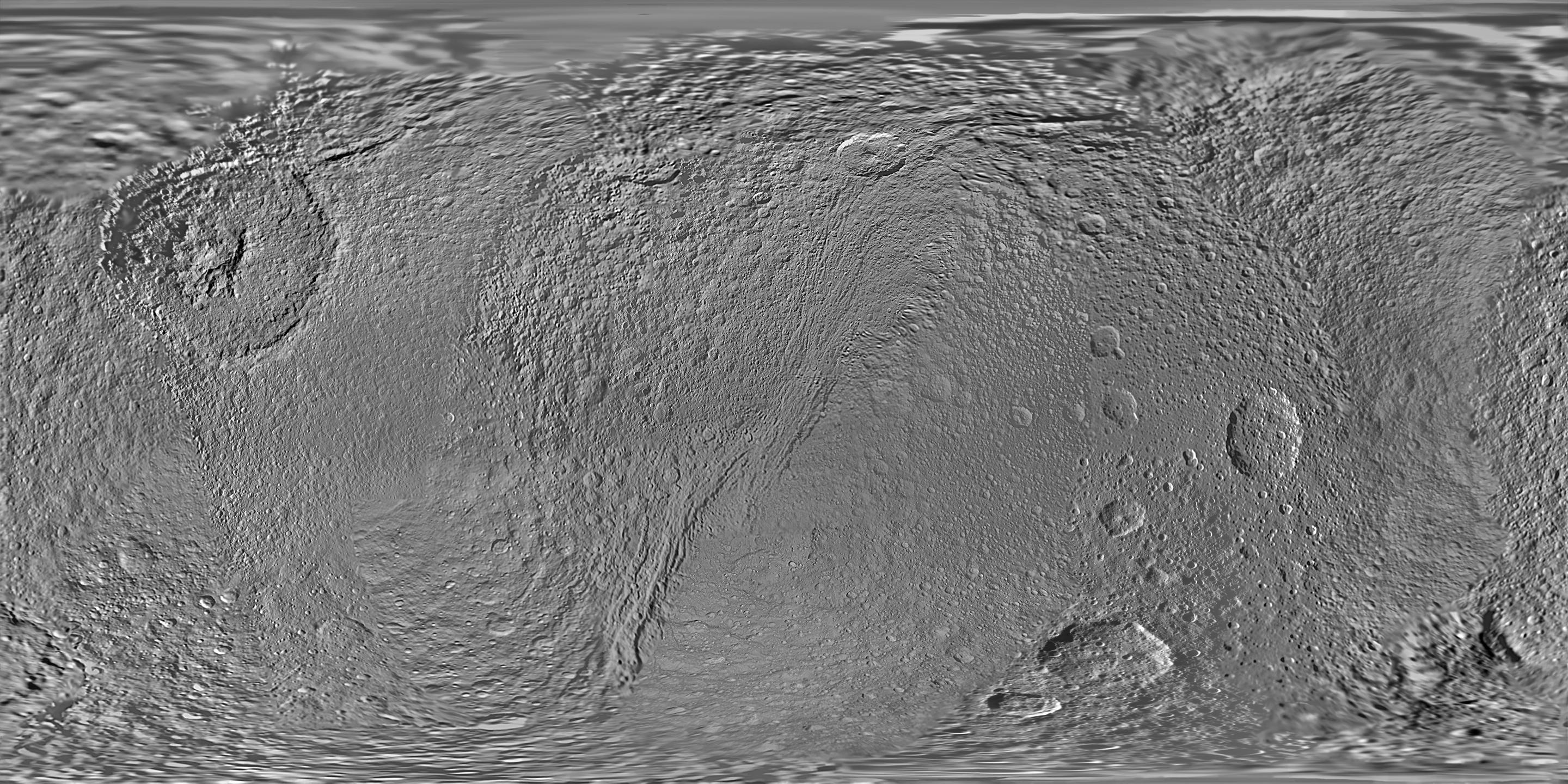 Map of Tethys - February 2010 - NASA Science