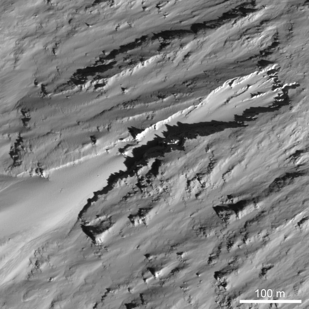 Erosional Trough on Crater Wall - NASA Science