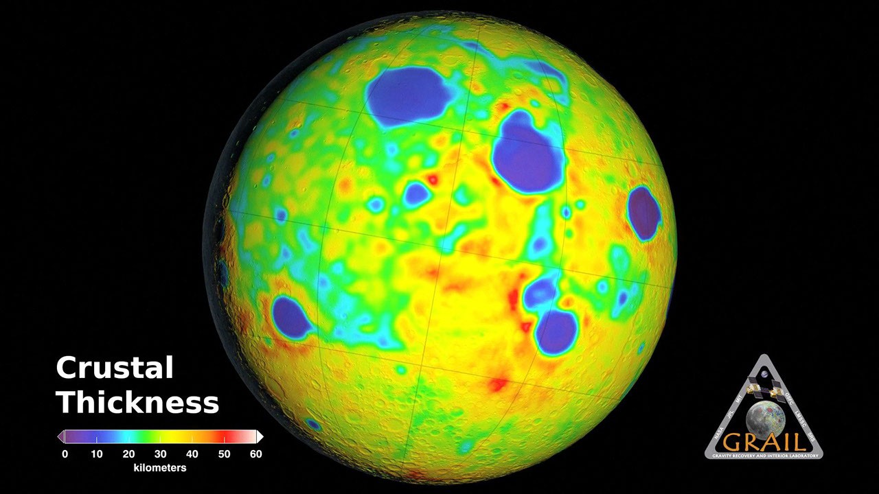 Map of Moon's Crust - NASA Science