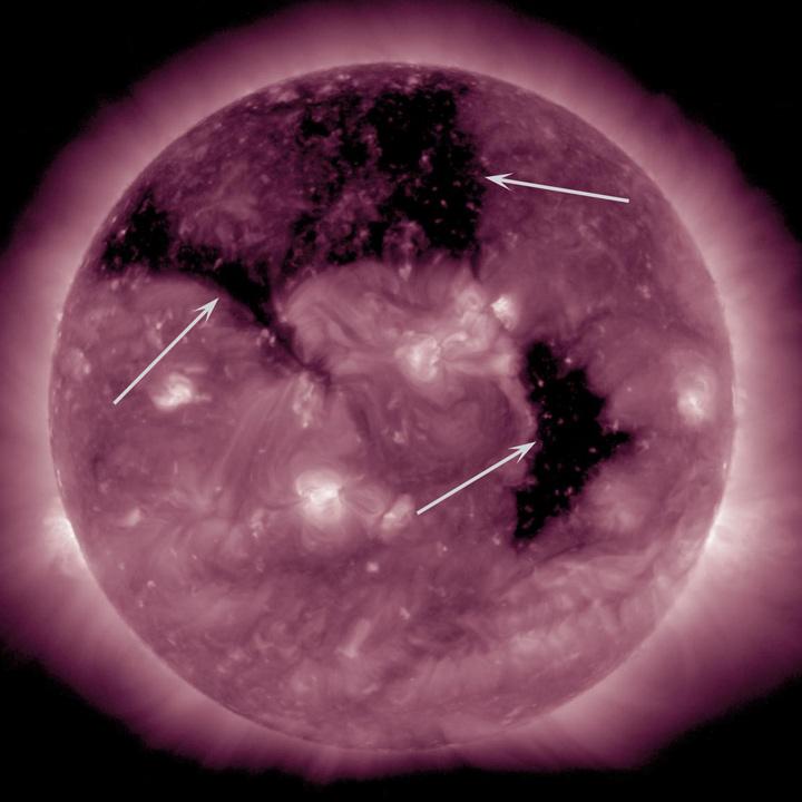 A Triumvirate: Three Coronal Holes - NASA Science