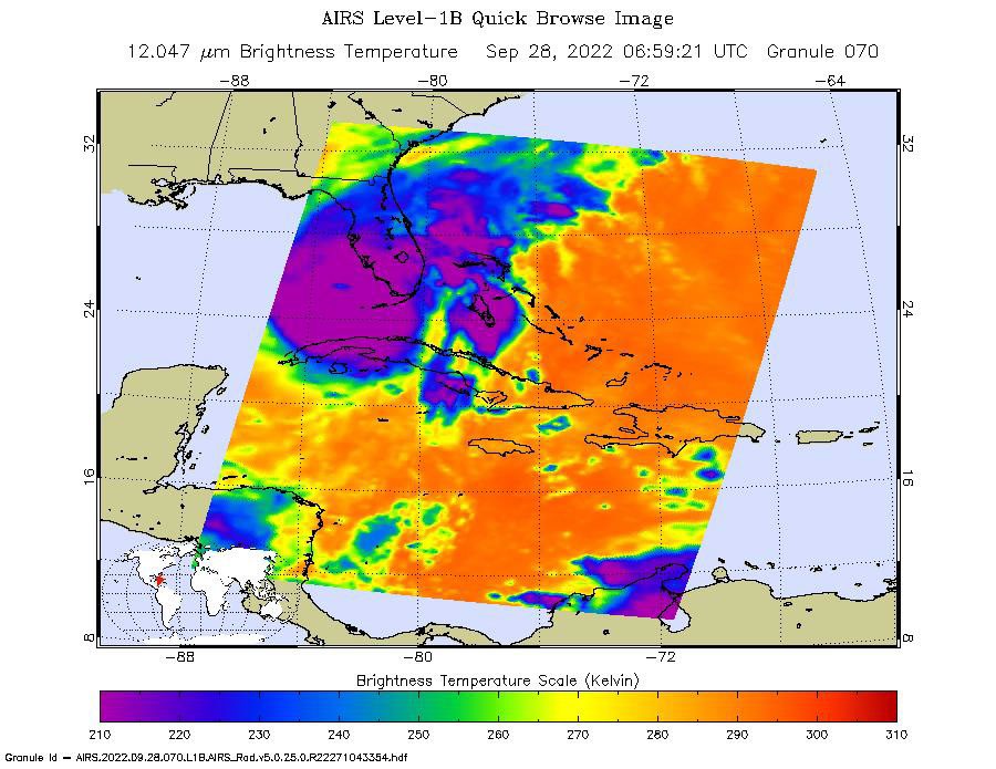 Hurricane Ian Captured in Infrared by AIRS - NASA Science