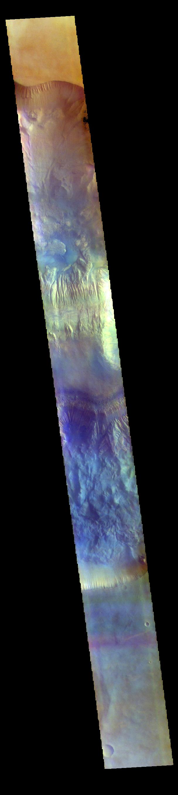 Hebes Chasma - False Color - NASA Science