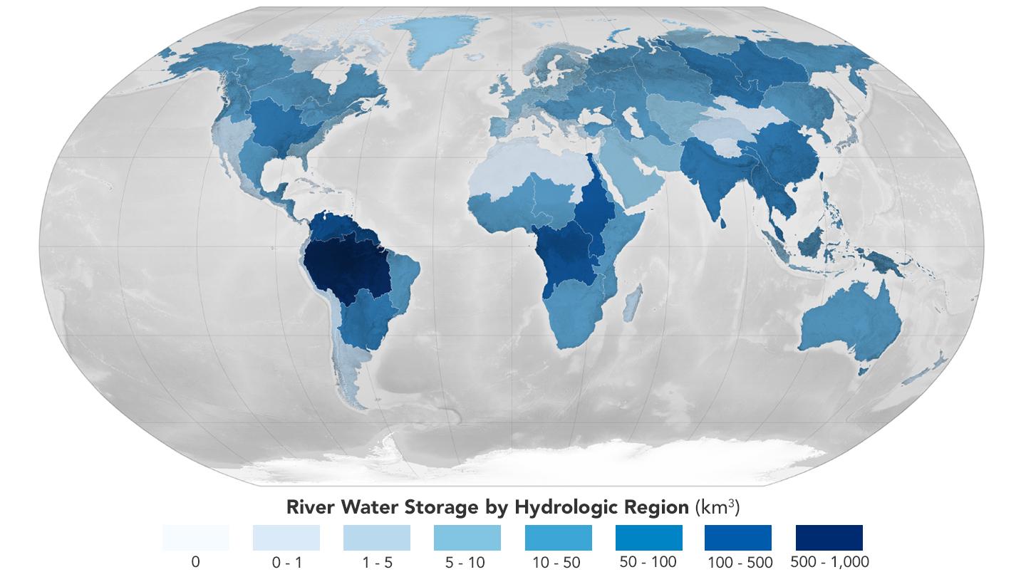 Global Accounting of Earth's River Storage and Flow - NASA Science
