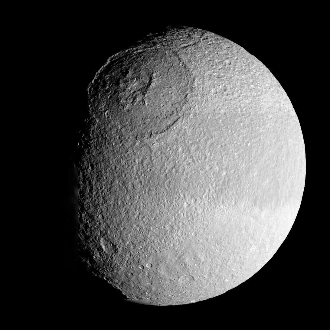 Odysseus Crater on Tethys: Moon of Saturn - NASA Science