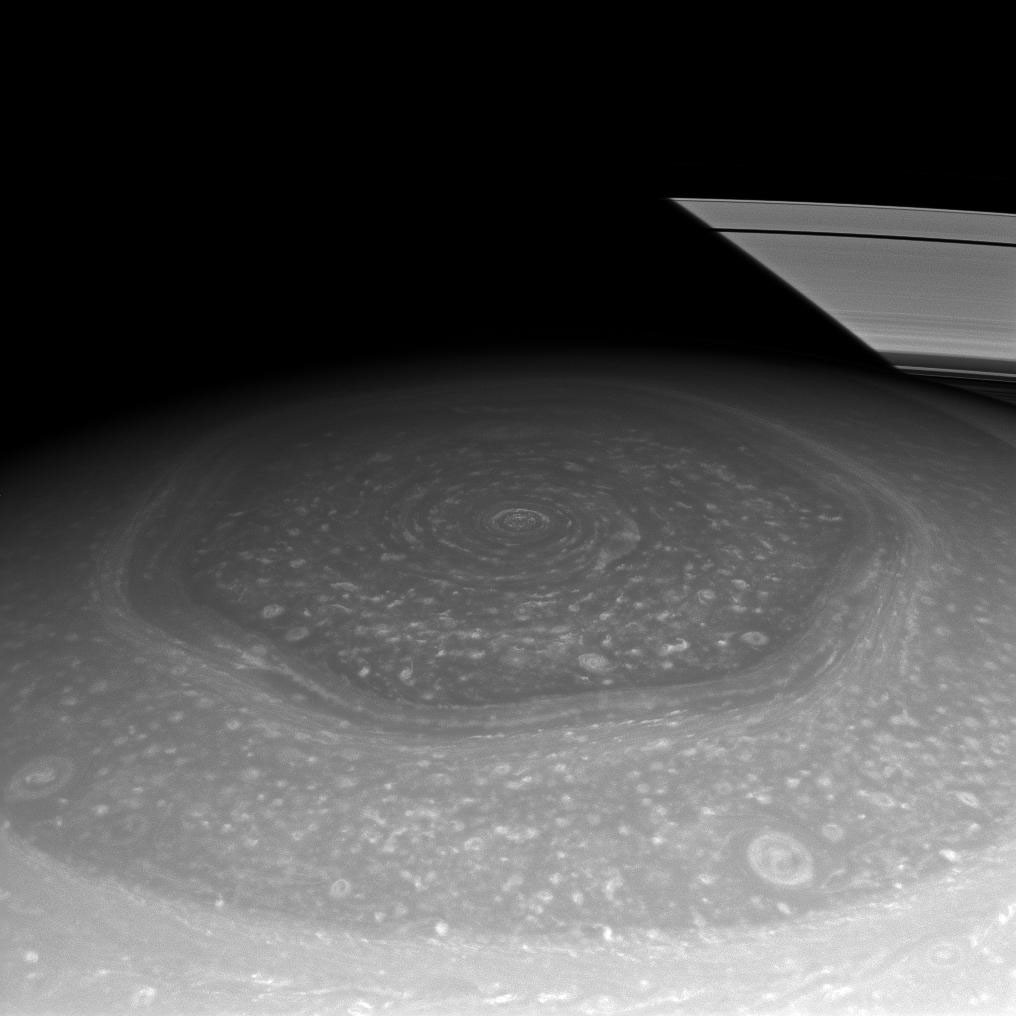 Hexagon and Rings - NASA Science