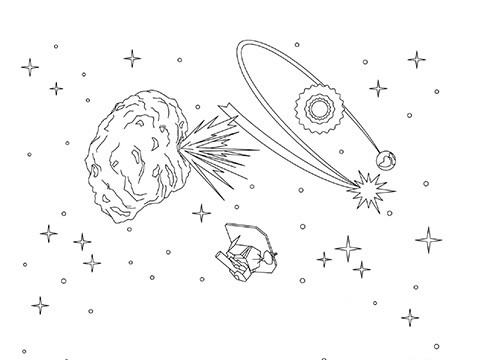 Deep Impact Coloring Page - NASA Science