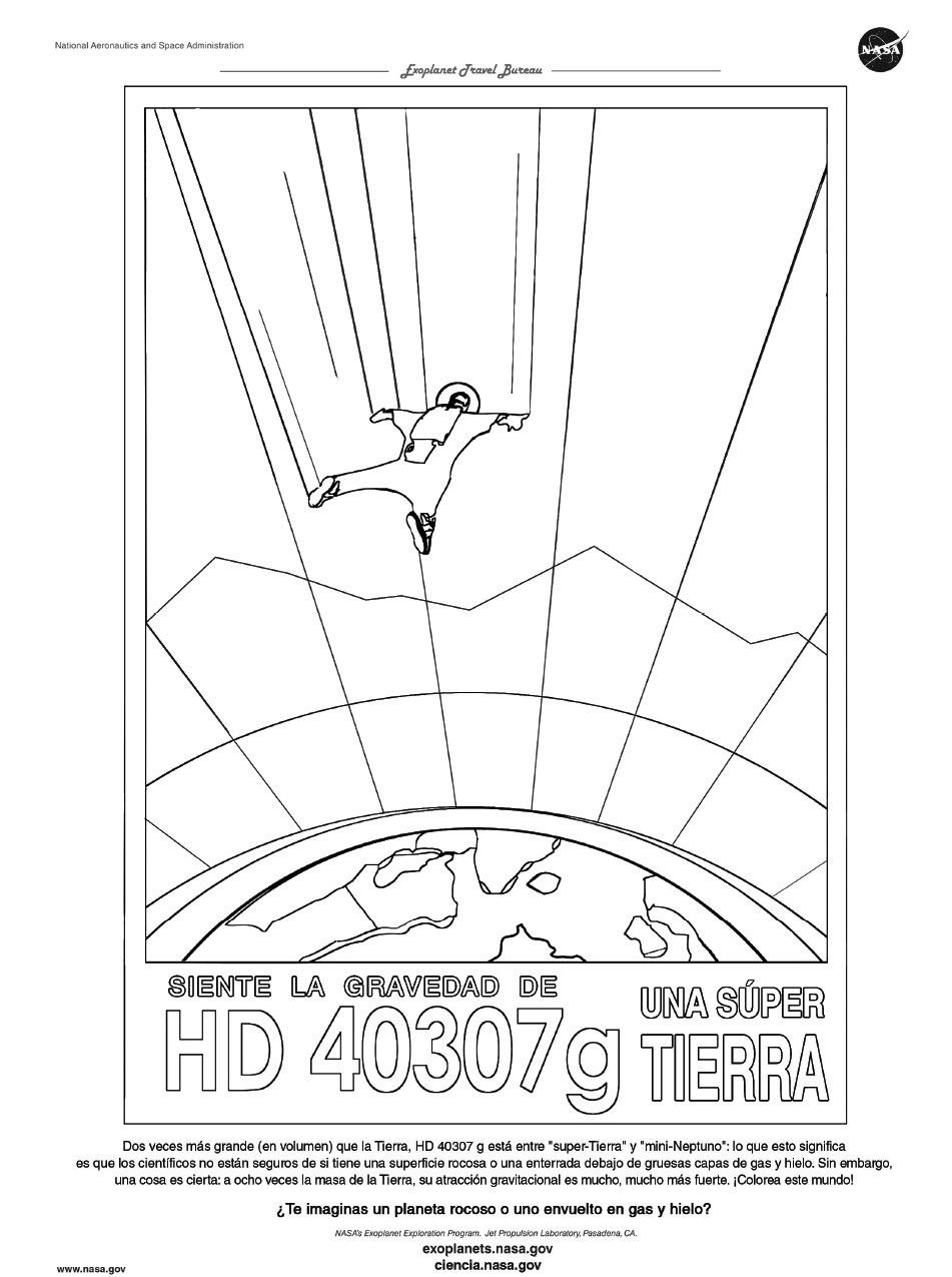 HD 40307 g Página Para Colorear - NASA Science