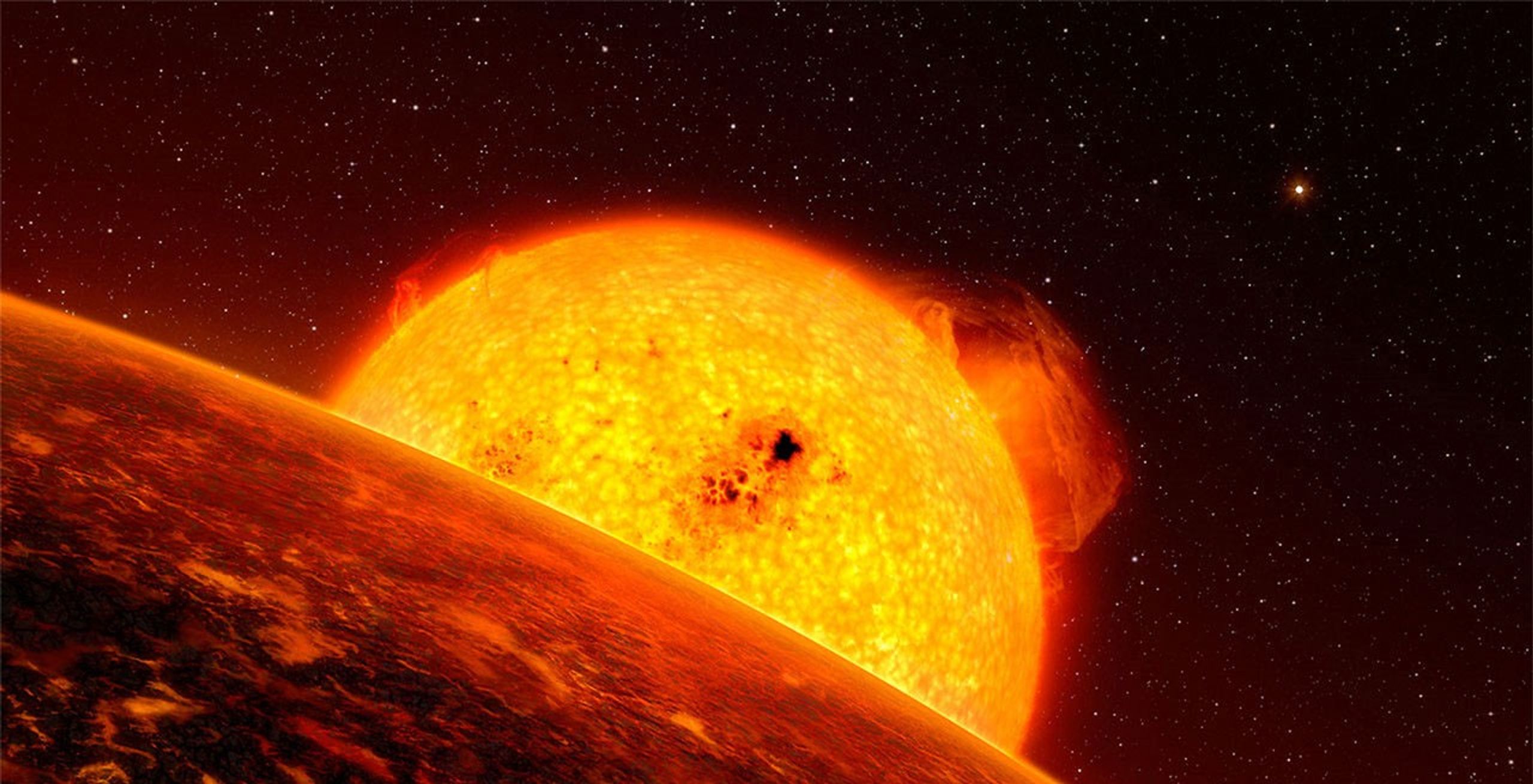 Giant red stars may heat frozen worlds into habitable planets - NASA ...