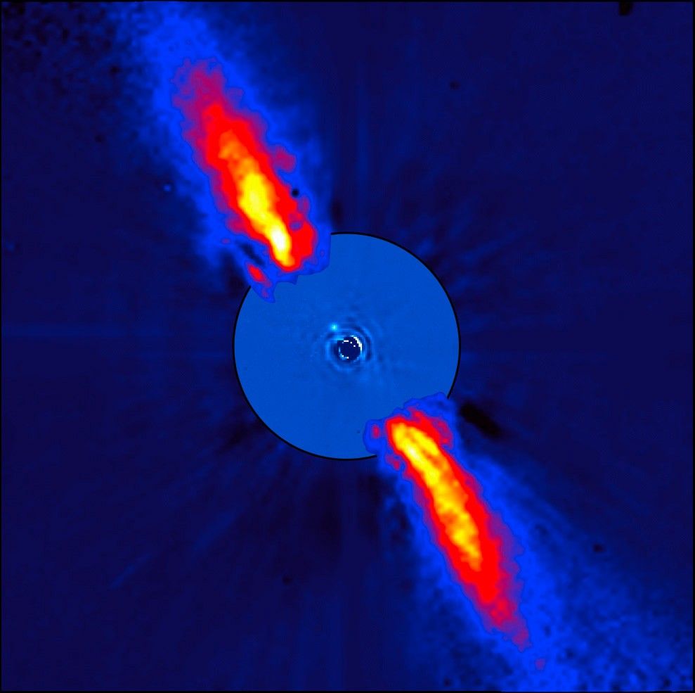 Beta Pictoris as Seen in Infrared Light - NASA Science