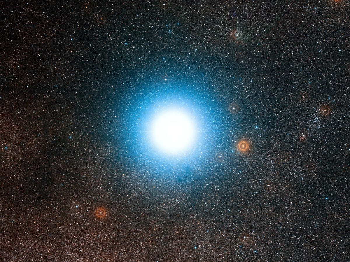 The bright star Alpha Centauri and its surroundings - NASA Science