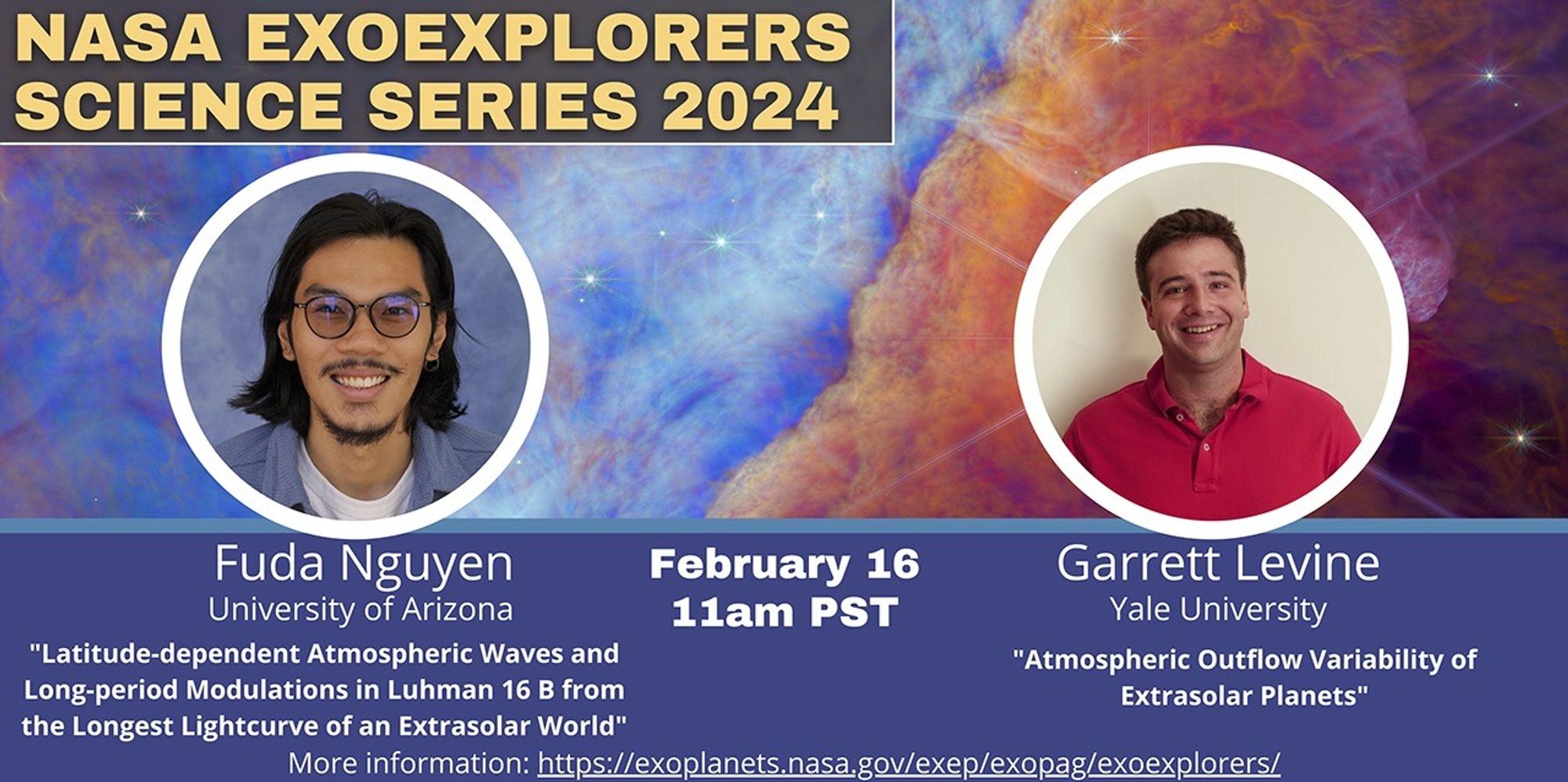 ExoExplorer Science Series: Fuda Nguyen (U. Arizona) & Garrett Levine (Yale) - NASA Science