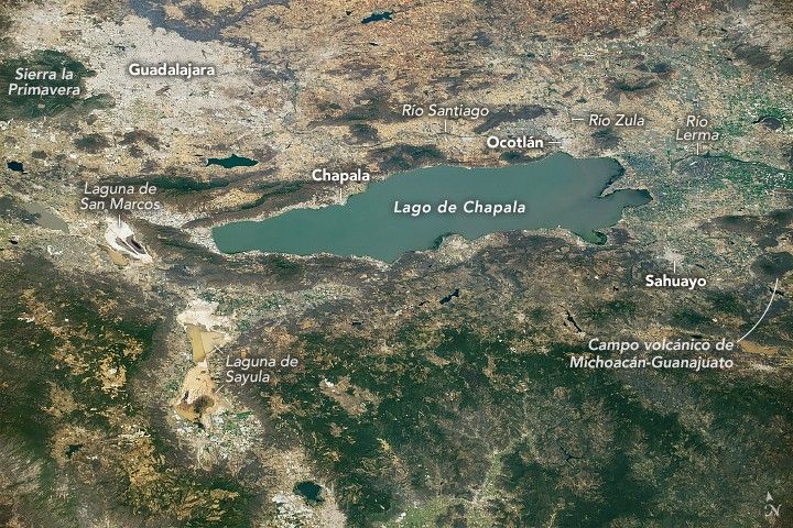 El lago de Chapala - NASA Ciencia