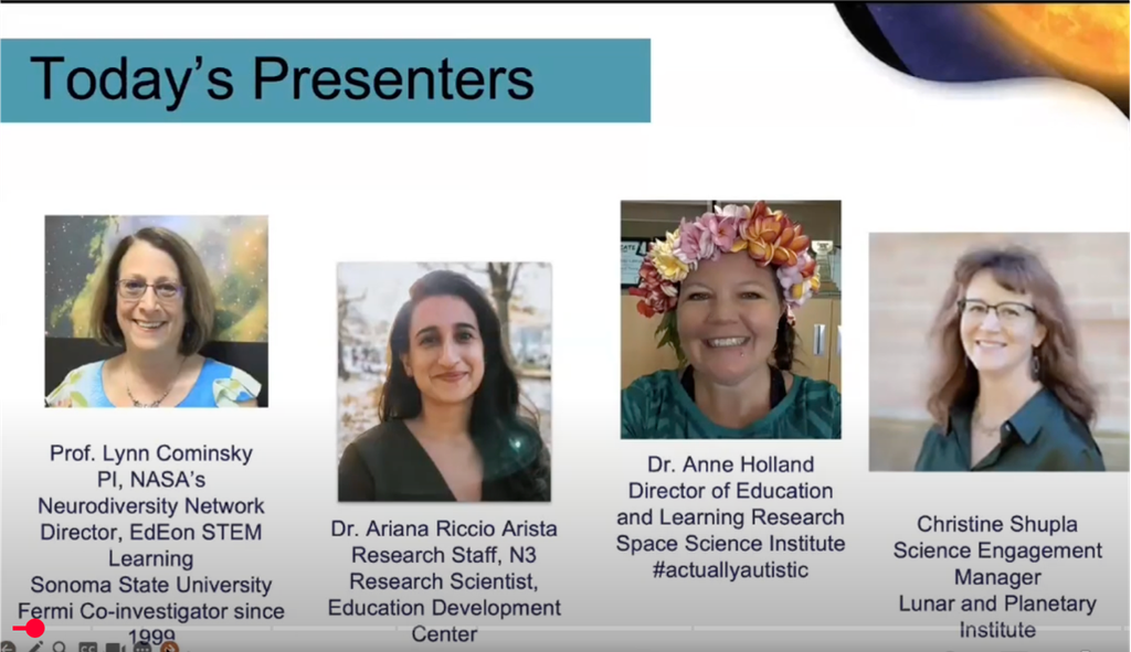 NASA Science Activation Teams Unite to Support Neurodiverse Learners ...