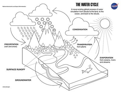 Coloring Page: The Water Cycle - NASA Science