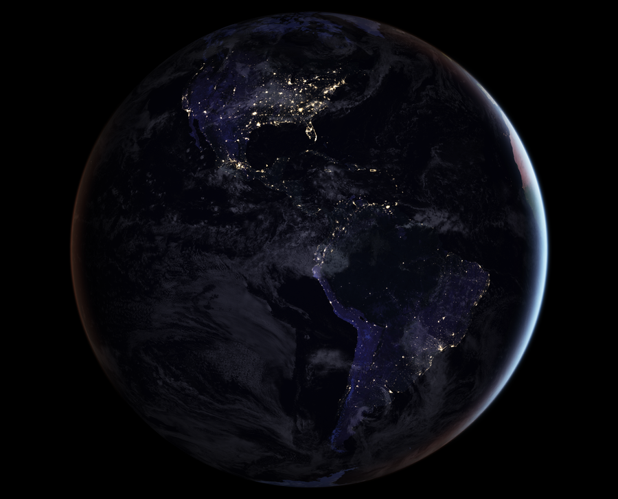 Earth at Night/Black Marble: Spheres and Animations - NASA Science