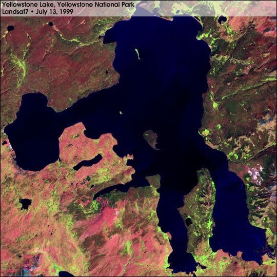 Landsat 7 - First Cloud-free Image of Yellowstone National Park - NASA ...