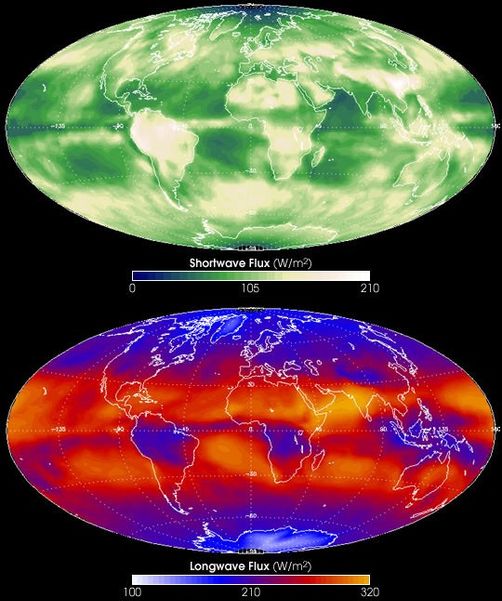 First Monthly CERES Global Longwave and Shortwave Radiation - NASA Science