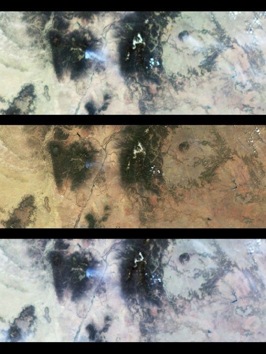 Multi-angle views of the Fire in Los Alamos, New Mexico, 9 May 2000 ...